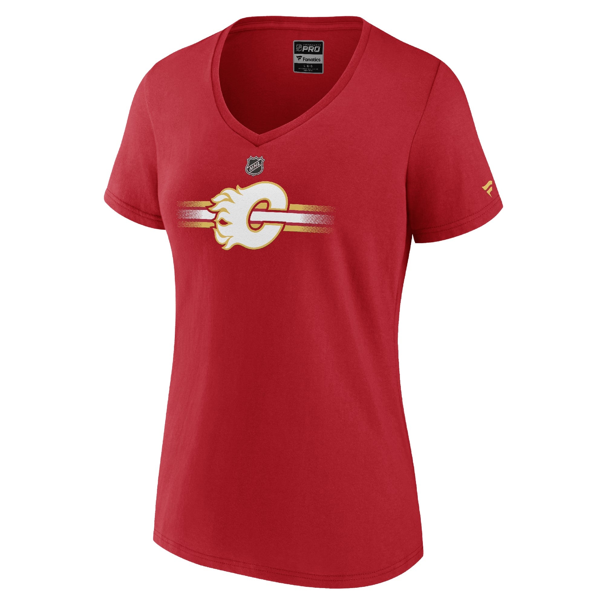 Flames Ladies Fanatics AP23 Floating Logo T-Shirt – CGY Team Store