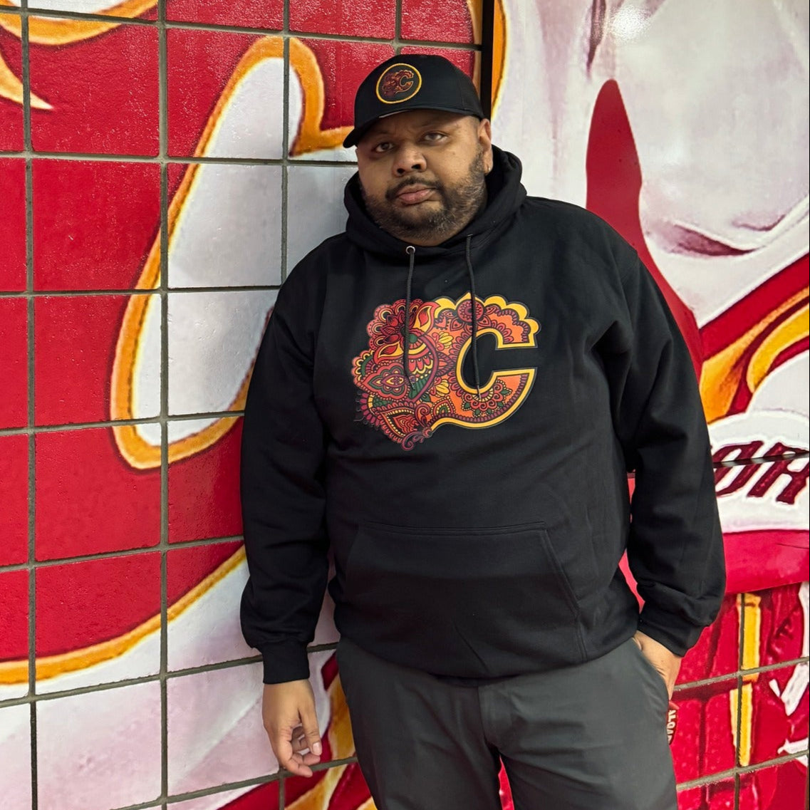 Flames South Asian Logo Hoodie – CGY Team Store