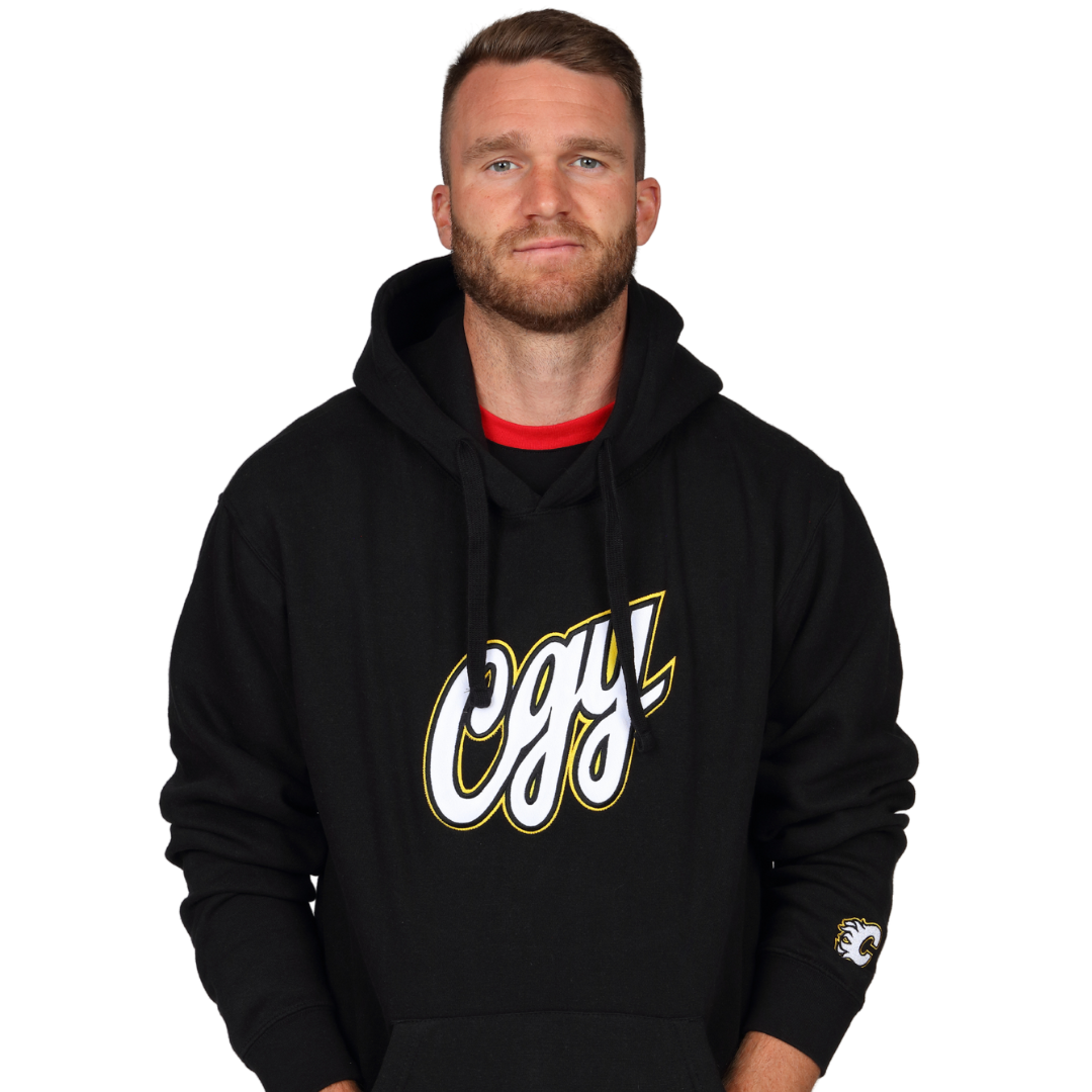 Flames JJ CGY Script Twill Pullover Hoodie – CGY Team Store
