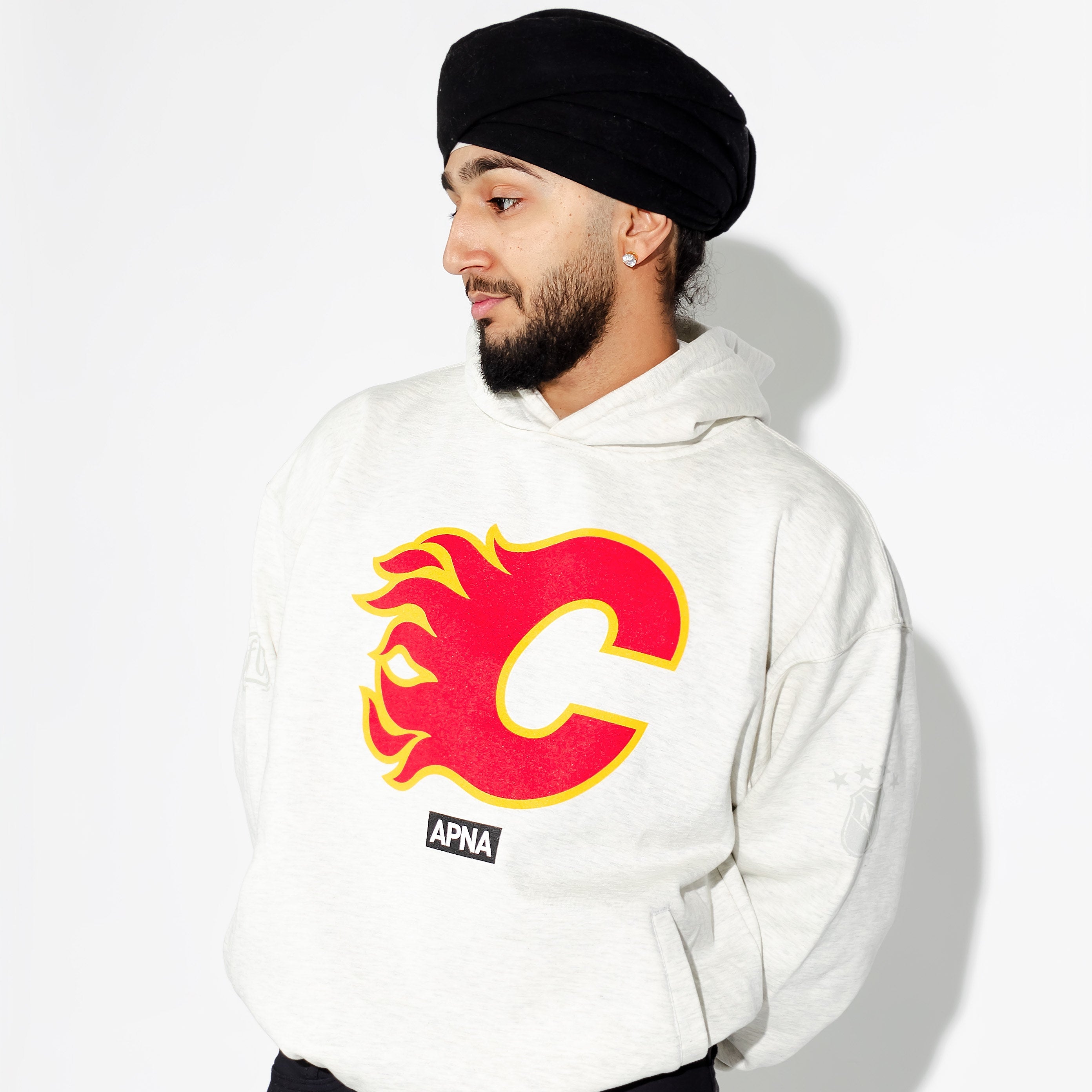 Flames Mitchell & Ness APNA Boxie Hoodie – CGY Team Store